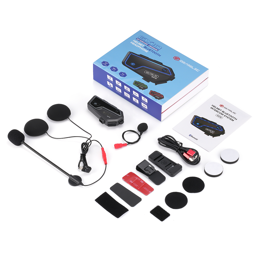 Jual INTERCOM GEARELEC shark pro Sepeda Motor Bluetooth Intercom ...