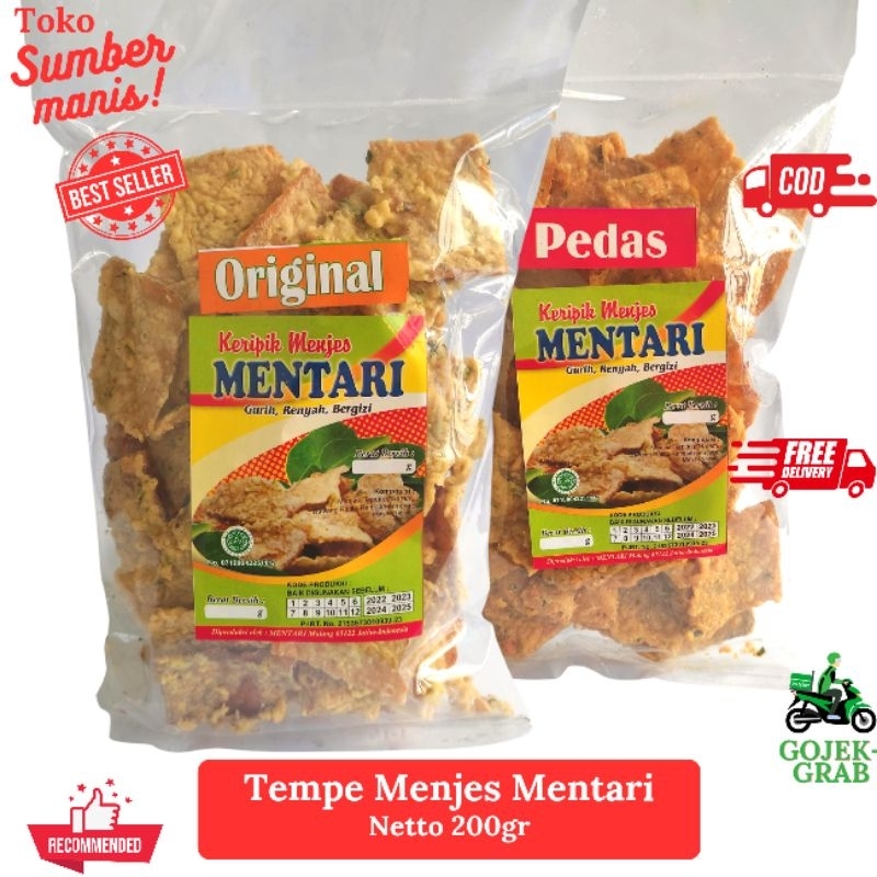 Jual Kripik Tempe Menjes Mentari Khas Malang Sanan | Shopee Indonesia