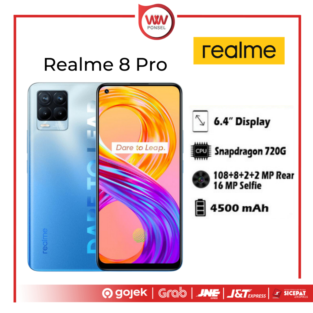 Jual Hp Realme 8 Pro RAM 8GB Internal 128GB NFC Garansi Resmi | Shopee ...
