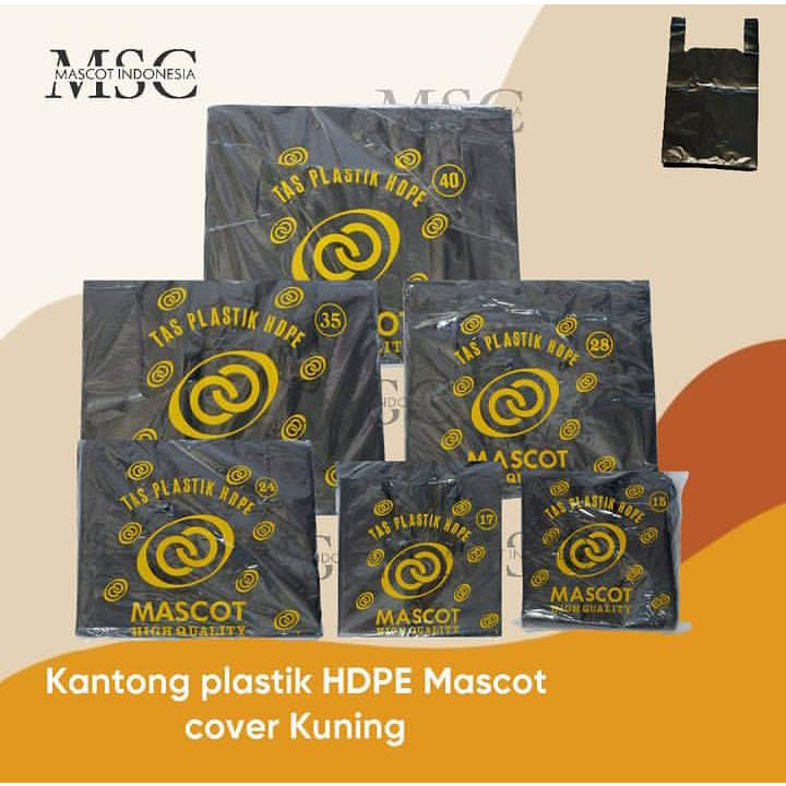 Jual Kantong Plastik Mascot Hitam cover Kuning/HARGA HEMAT, BERAT ...