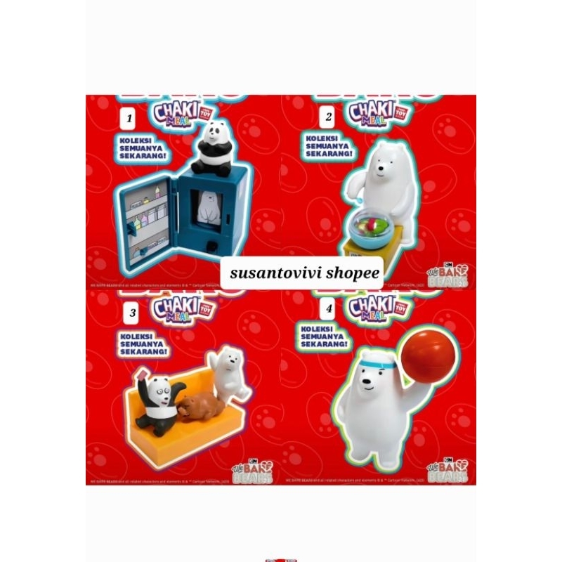 Jual Chaki Kids Meal KFC We Bare Bears | Shopee Indonesia