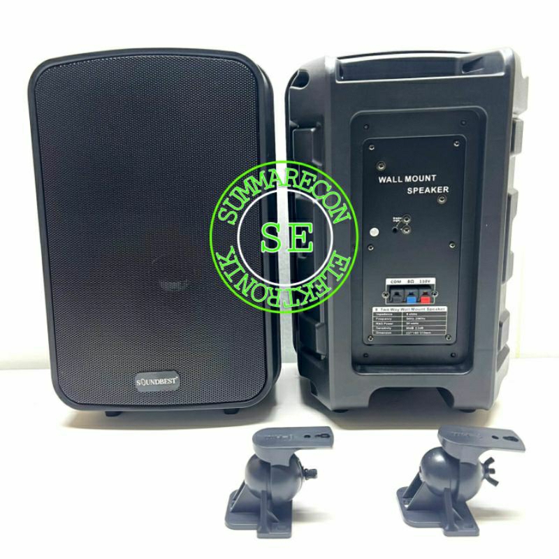 Jual speaker dinding 8 inch original soundbest pa118 speaker wall mount 8 inch | Shopee Indonesia