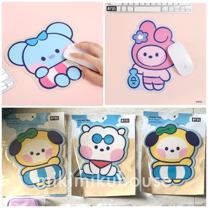 Jual BT21 MOUSE PAD SUMMER SKY MONOPOLY BT21 MININI MERCHANDISE ...