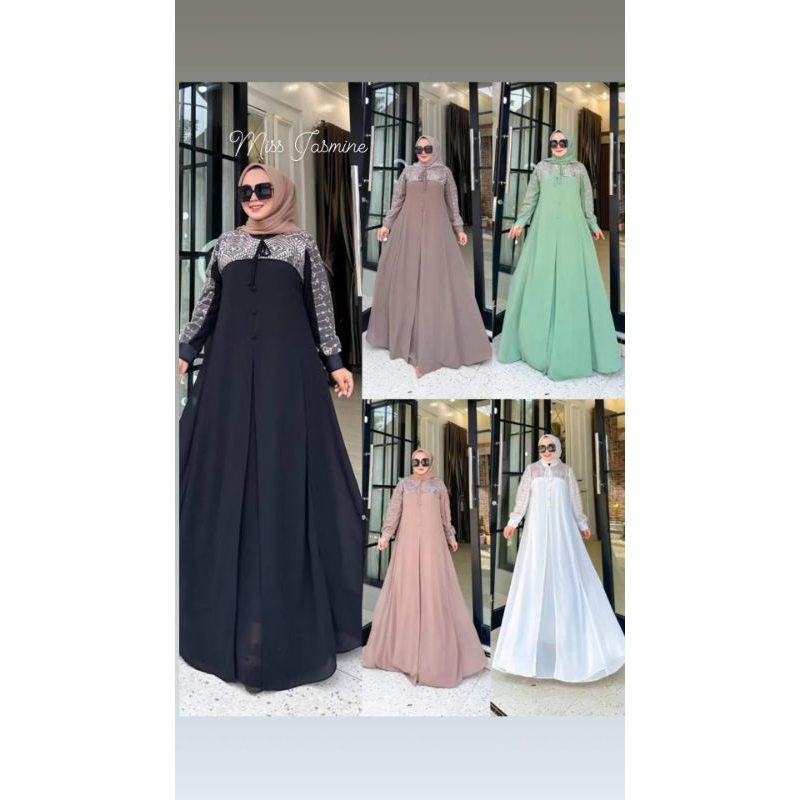 Jual jalwa abaya by miss jasmine // abaya terbaru miss jasmine // ied ...