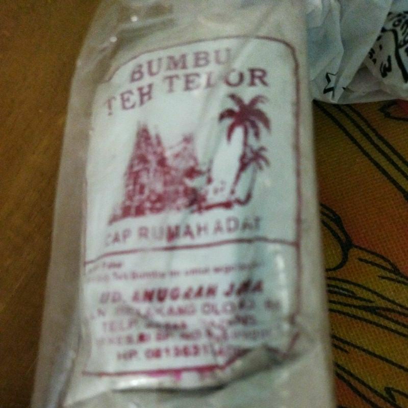 Jual bumbu teh telor 1 pack isi 20 cap rumah adat | Shopee Indonesia