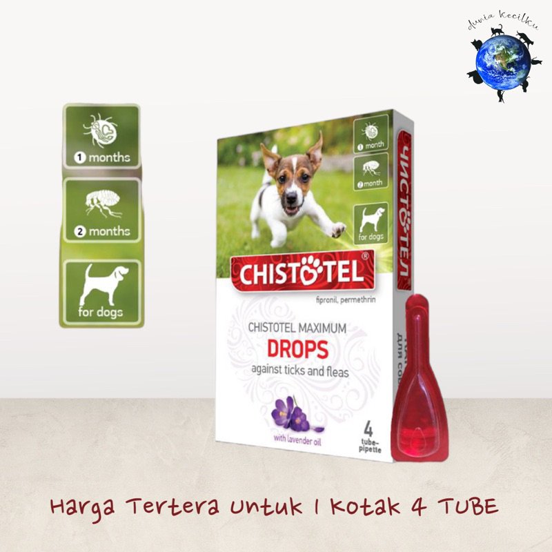 Jual Chistotel Maximum Spot On DOG - Tetes Kutu Untuk Anjing Dewasa (1 ...
