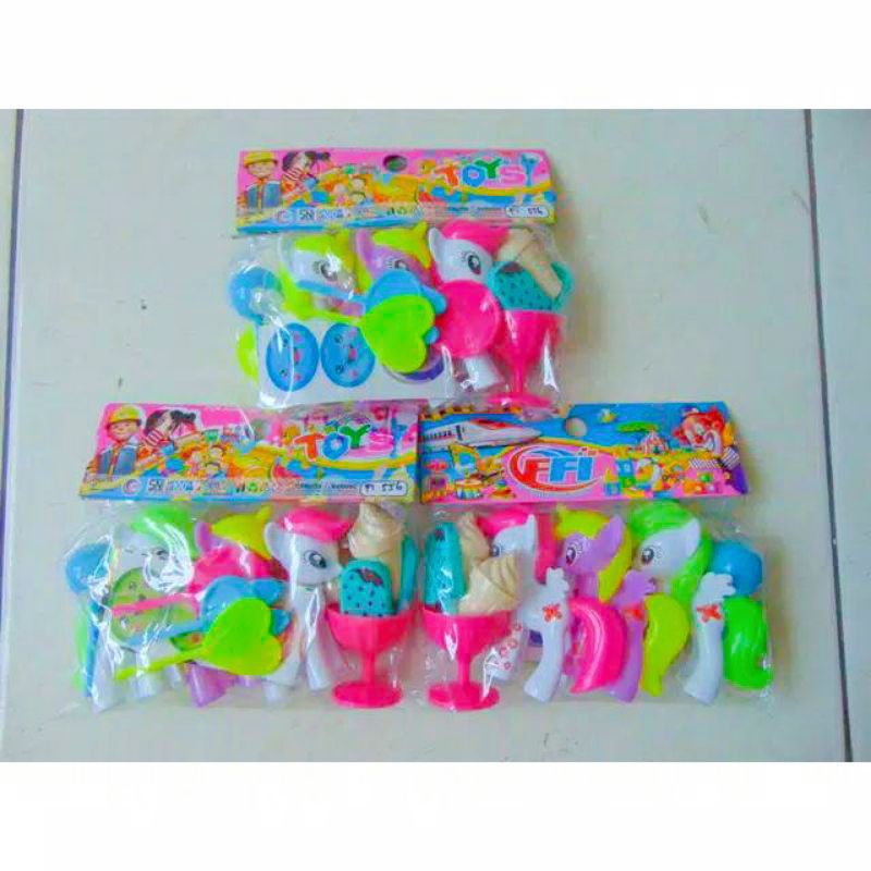 Jual mainan kuda poni set/kuda poni mini | Shopee Indonesia