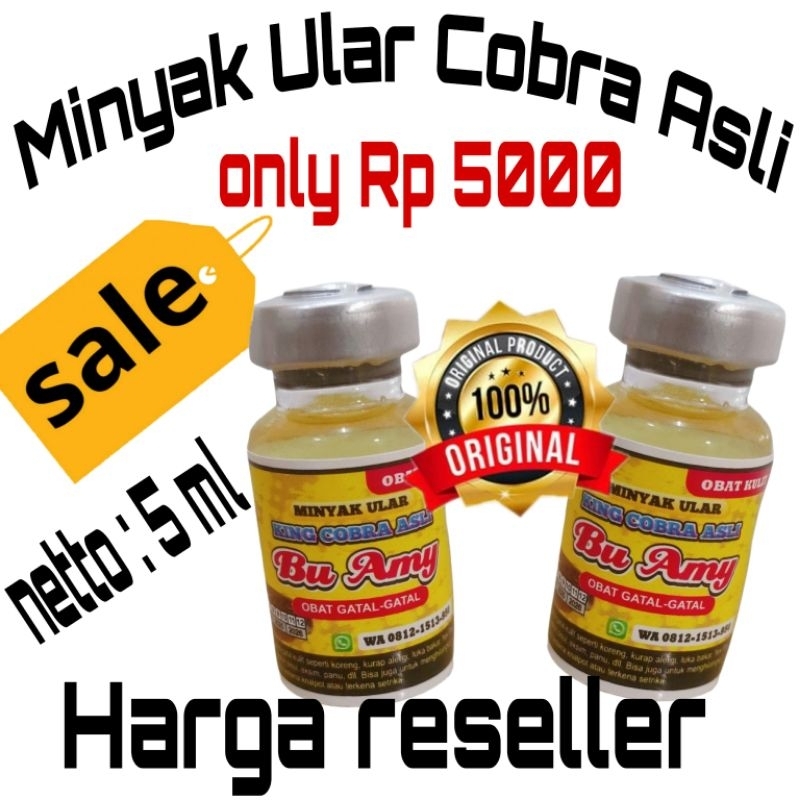 Jual Minyak Ular Cobra 100 % Asli Obat Gatal Kulit Paling Ampuh Exim ...