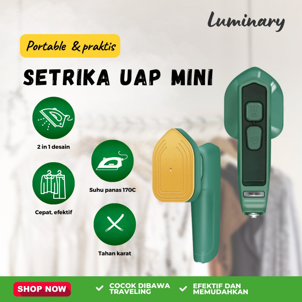 Jual Setrika Uap Mini Portable Travel 360 Derajat Mudah Dan Simple ...
