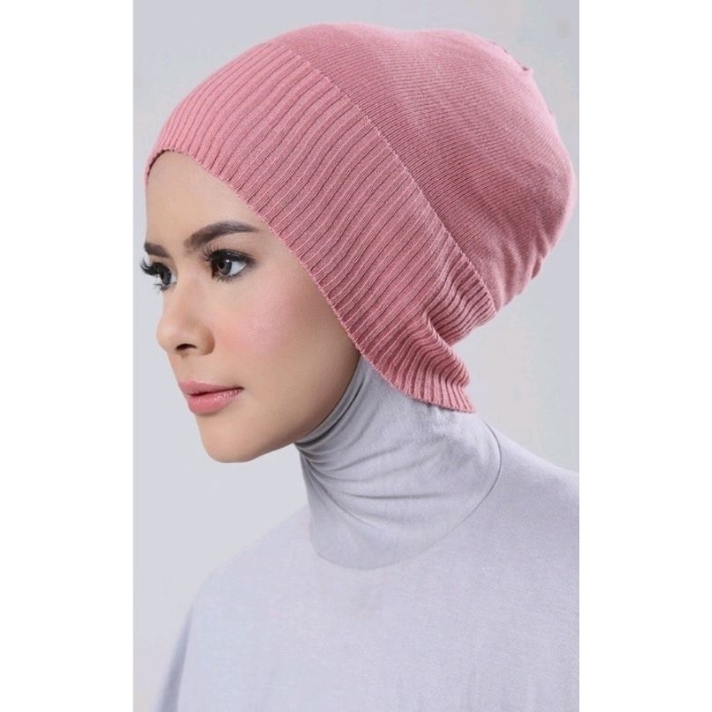 Jual ciput rajut premium polos Jumbo/ dalaman hijab rajut premium ...
