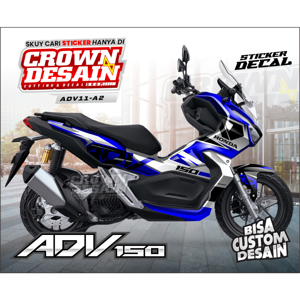 Jual Sticker Decal Honda ADV 150 Fullbody - Dekal Adv 150 Striping Adv 150 Stiker Adv 150 ...