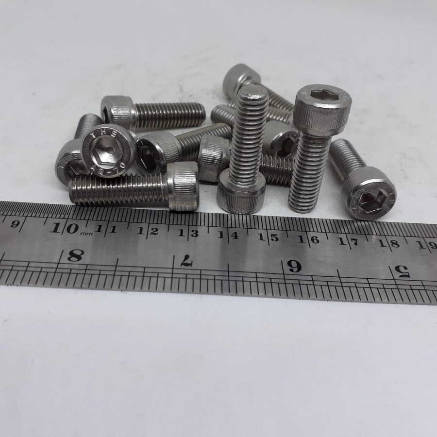 Jual BAUT L M8X25 STAINLESS M8 X 25 SS SUS 304 KUNCI L6 BAUT 13 PANJANG 2,5CM 2,5 CM HEAD SOCKET ...