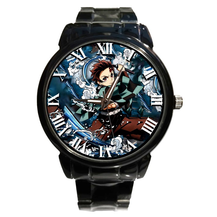 Jual Jam Tangan Anime Jepang Staineless Pria Keren Tanjiro Demon Slayer ...