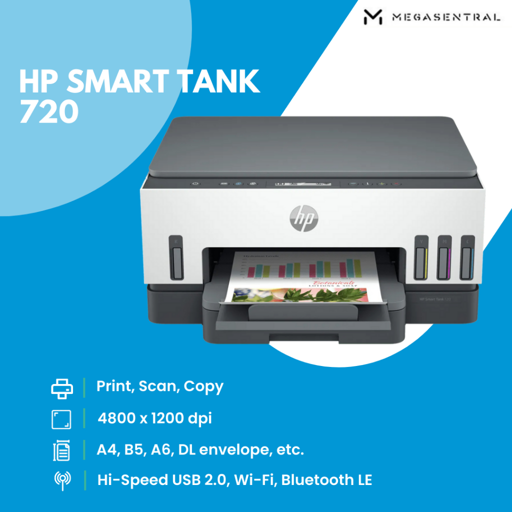 Jual Printer Wireless HP 720 Print Scan Copy Duplex (Smart Ink Tank ...