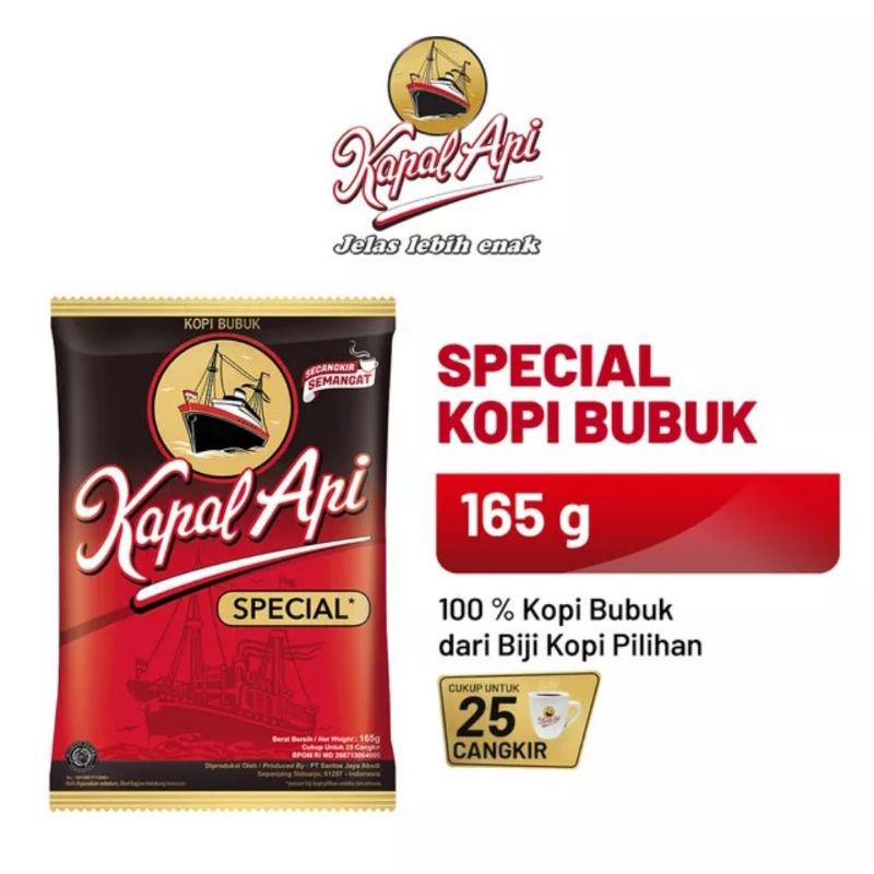 Jual Kapal Api Special 160gr Kopi Tanpa Gula | Shopee Indonesia