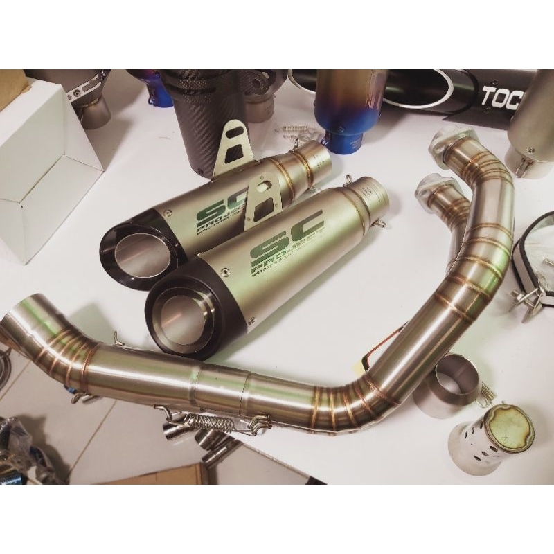 Jual Knalpot IMPORT SC Project S1 Big Size Titan Series Full System ...