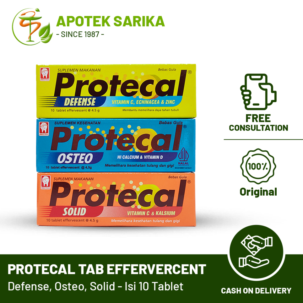 Jual Protecal Effevercent Isi 10 (Multivitamin Menjaga Daya Tahan Tubuh ...