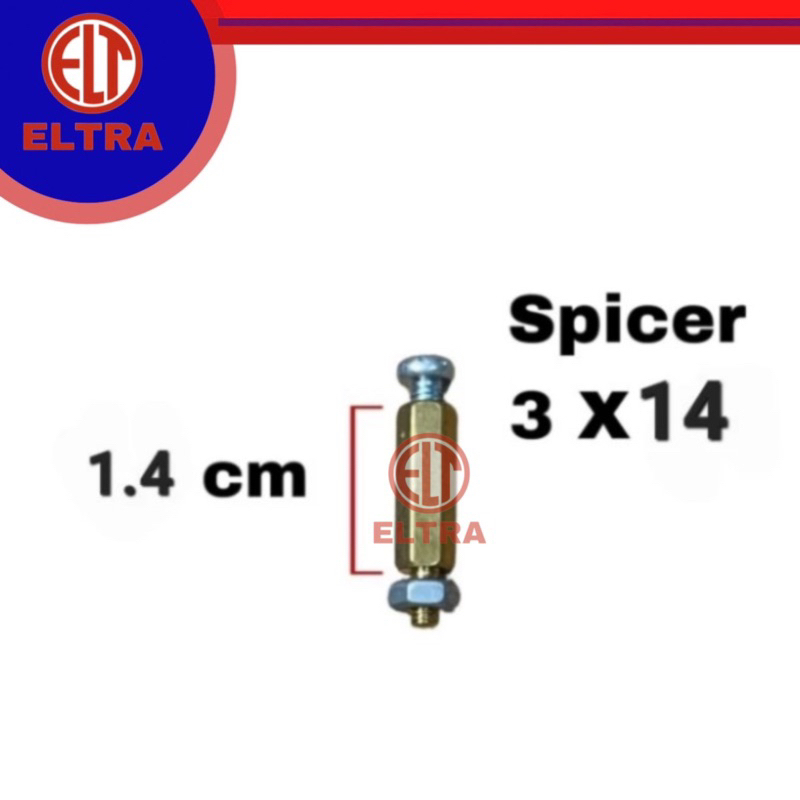 Jual SPICER KAKI PCB SPACER BESI KUNINGAN M3 spacer semua ukuran mur baut lengkap murah ecer ...