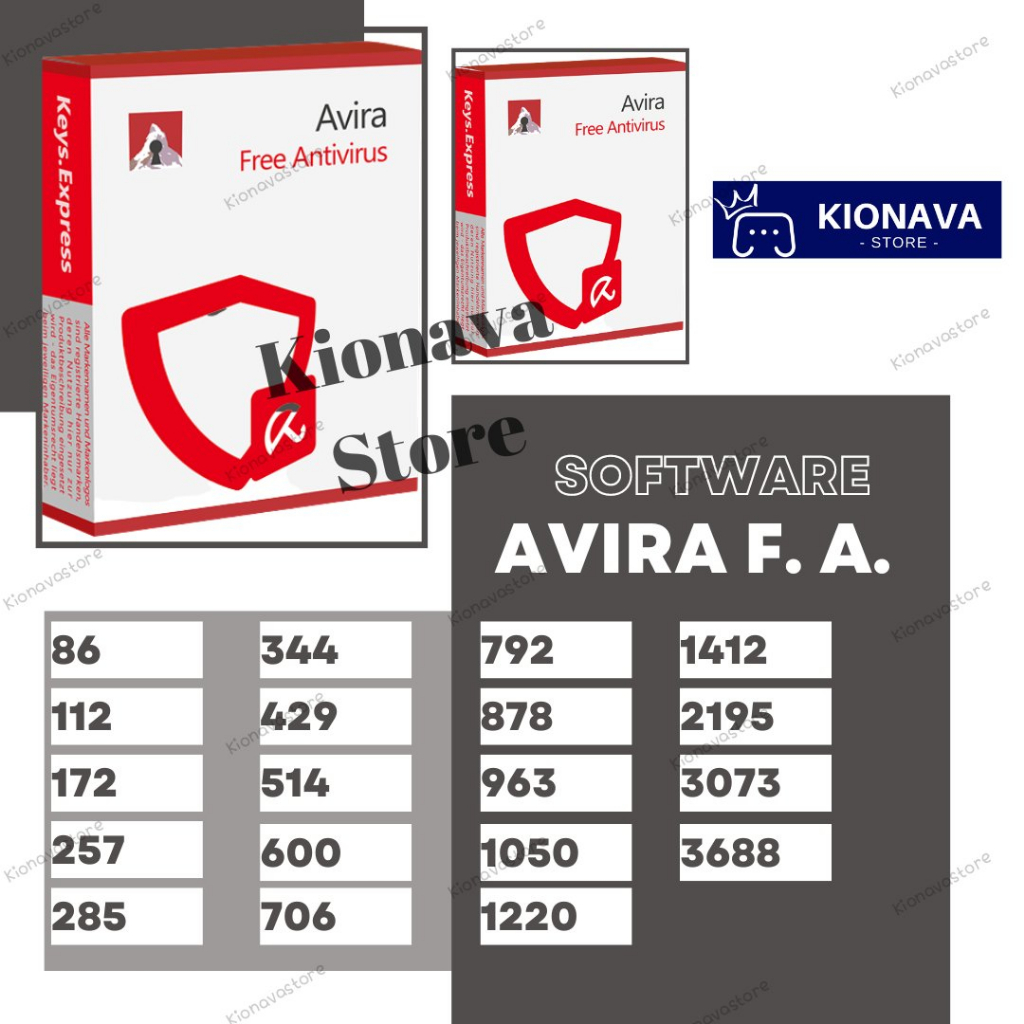 Jual SOFTWARE AVIRA ANTIVIRUS COMPLETED VERSION | Shopee Indonesia