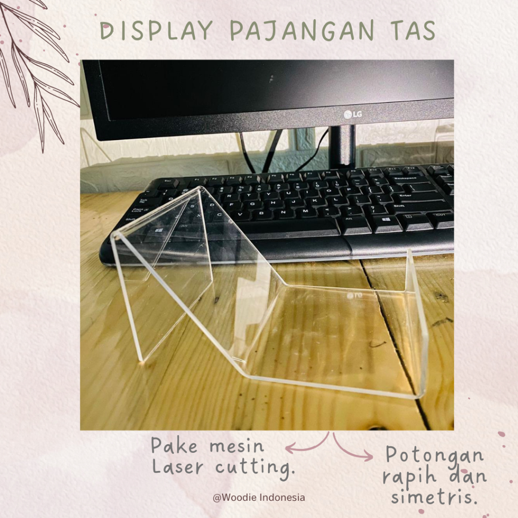 Jual Stand Display Pajangan Tas Mini Akrilik Stand Aksesoris Display ...