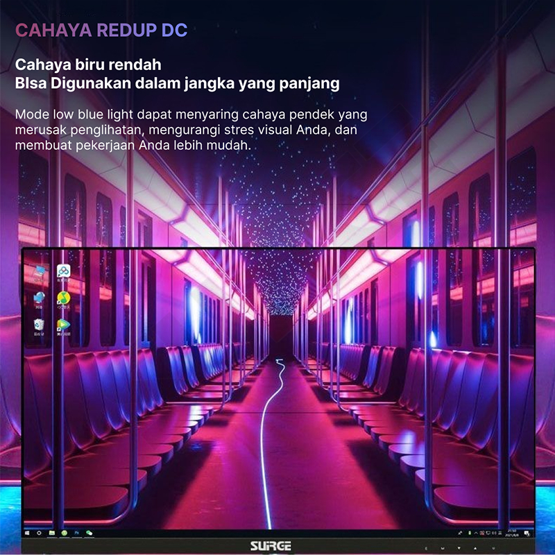 Jual SUIRGE Monitor 24 inch 165Hz Curved High Refresh Rate 2ms 1080P HD ...