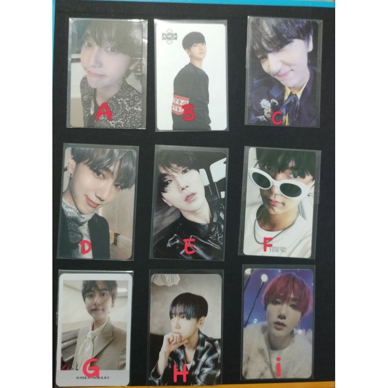 Jual Photocard Super Junior ( pc Suju Yesung Kyuhyun Ryeowook Eunhyuk ...