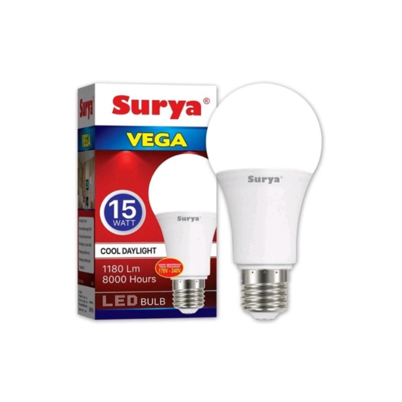 Jual SURYA VEGA / SURYA CAPTIVA LAMPU LED BOHLAM BULB MURAH TERANG 3W 5W 7W 9W 12W 15W 18W ...