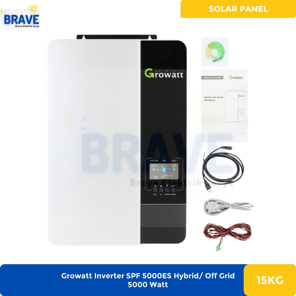 Jual Growatt Inverter SPF 5000ES Hybrid/ Off Grid 5000 Watt | Shopee Indonesia