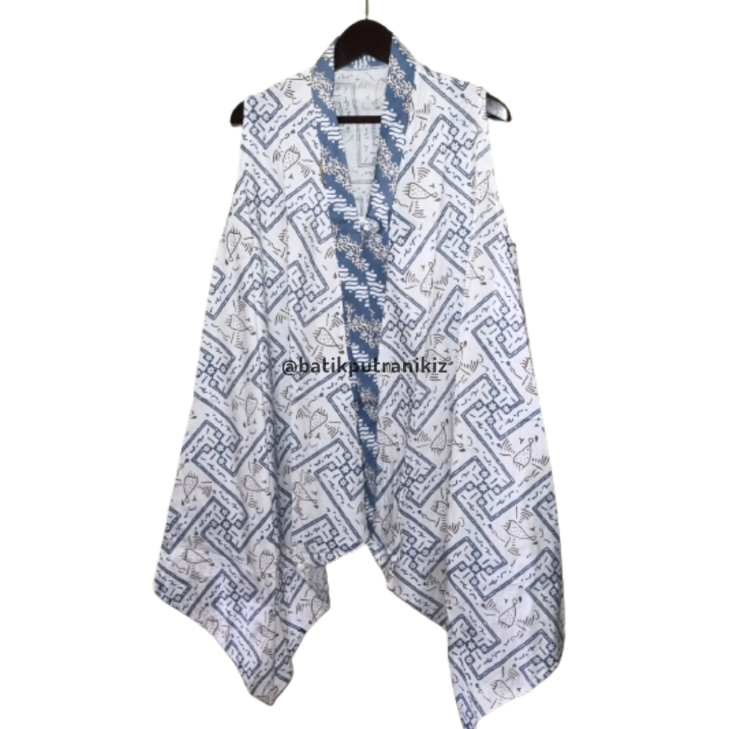 Jual Vest Outer Yukensi Batik Atasan Baju Batik Wanita | Shopee Indonesia