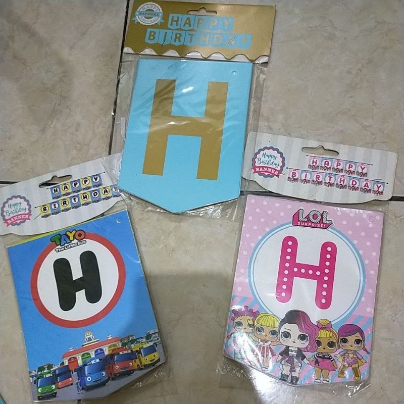 Jual Happy Birthday Banner Karakter/ Banner Anak BHD | Shopee Indonesia