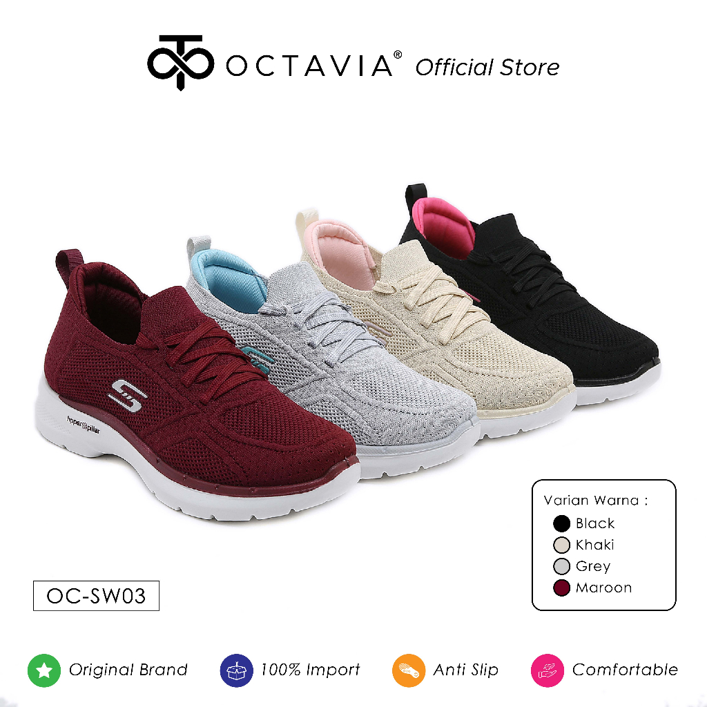 Jual [ORIGINAL] OCTAVIA Sepatu Wanita Extra Light Go Walk Arch Fit #OC-SW03 | Shopee Indonesia