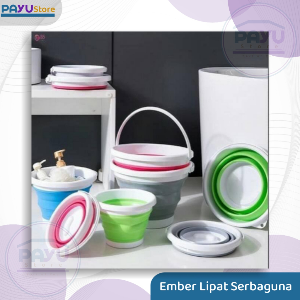 Jual [PY069] Ember Lipat 5 Liter Serbaguna Ember Portable Water Bucket ...