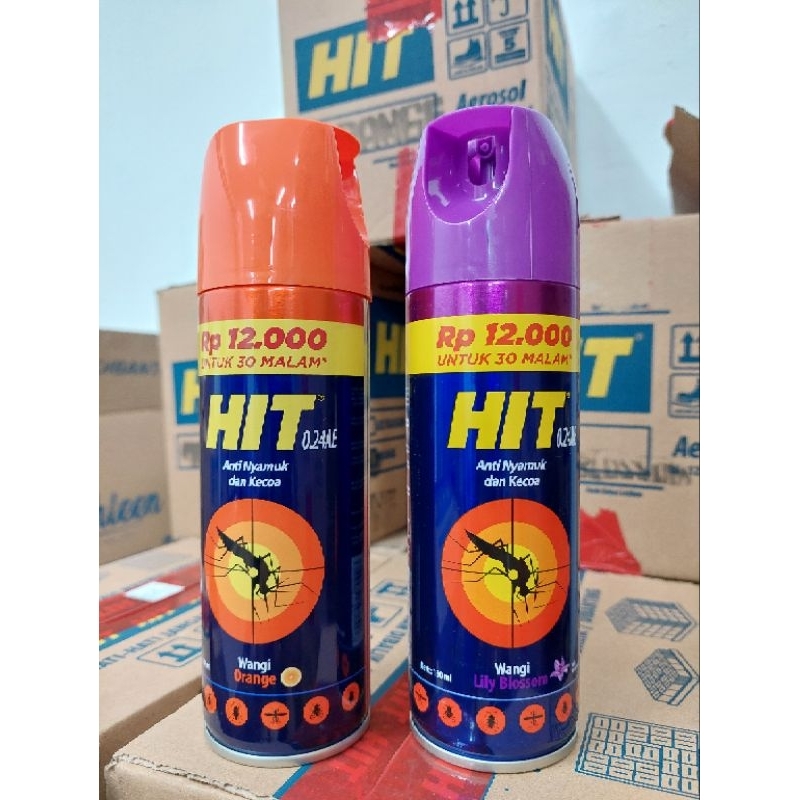 Jual Obat Nyamuk Semprot HIT Aerosol Anti Nyamuk & Kecoa 150 ml ...