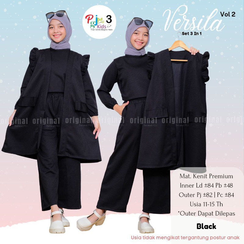 Jual [BISA COD] NEW MEISA SETELAN REMAJA 3in1 USIA 10-14 TAHUN MATT ...
