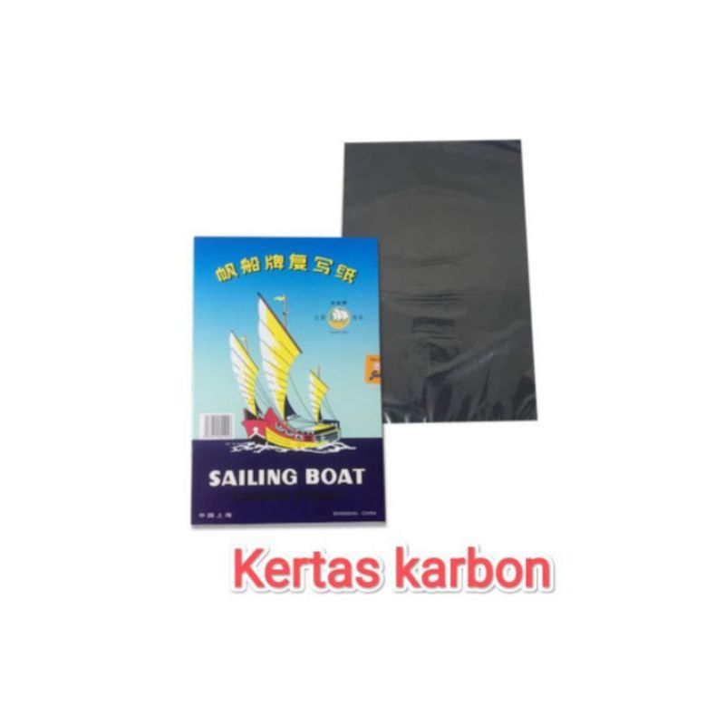 Jual Kertas karbon Sailing Boat single Hitam-Biru ( 1pak ) | Shopee ...