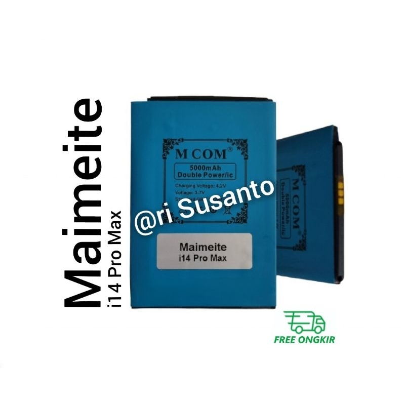 Jual Baterai MCOM for HD Screen Maimeite i14 Pro Max Double Power 5000mAh batere batre batrai ...