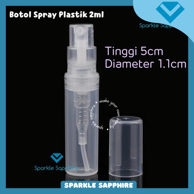 Jual Botol Spray Plastik 2ml • Botol Vial Pen Parfum Plastik Mini ...