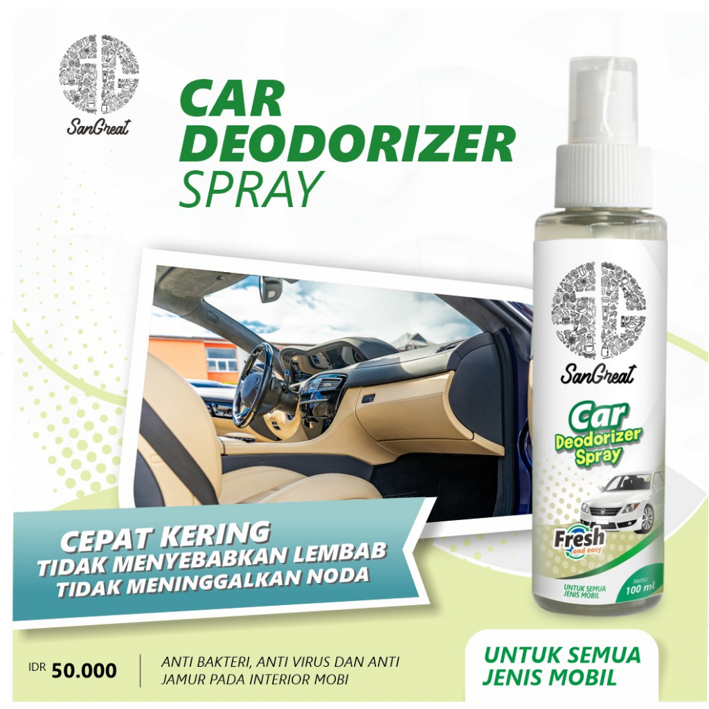 Jual Pewangi mobil, Penghilang bau mobil, spray anti bau mobil ...