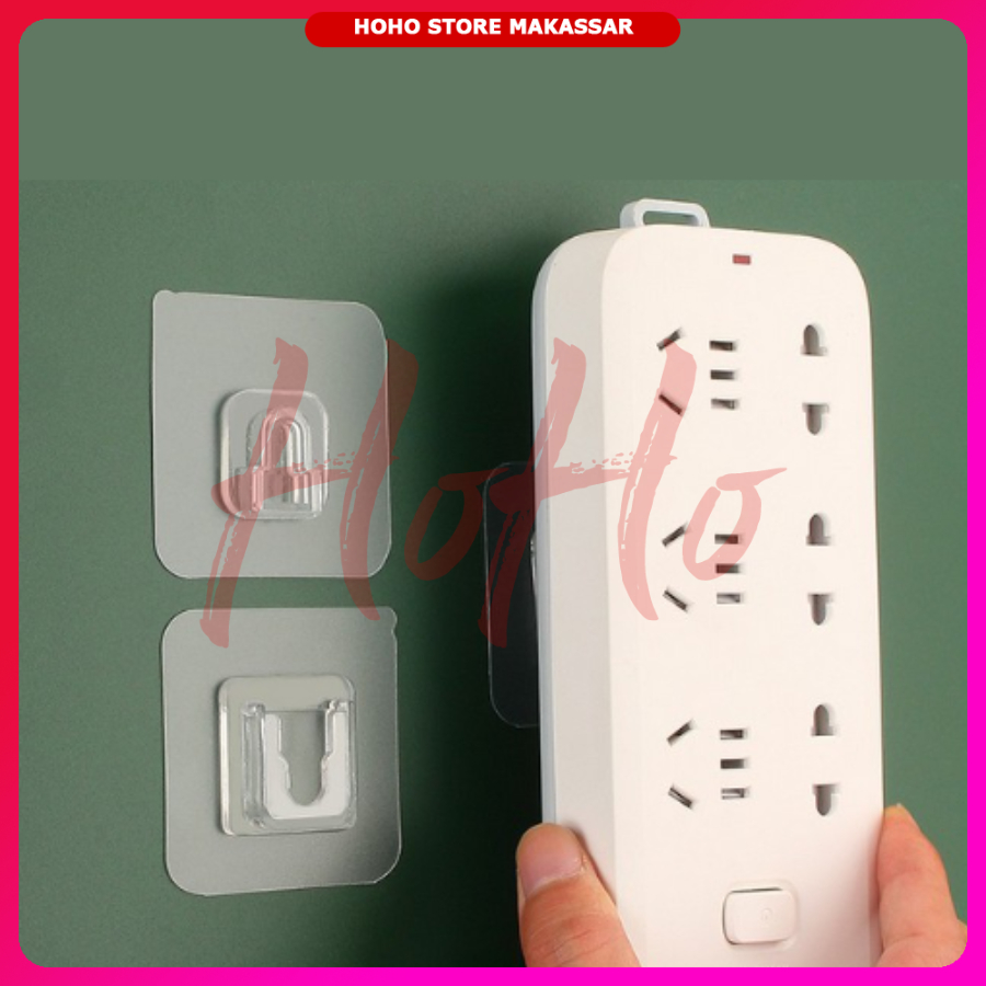 Jual Gantungan Tempel Socket Hook 1 SET Gantungan Dinding Double Side ...
