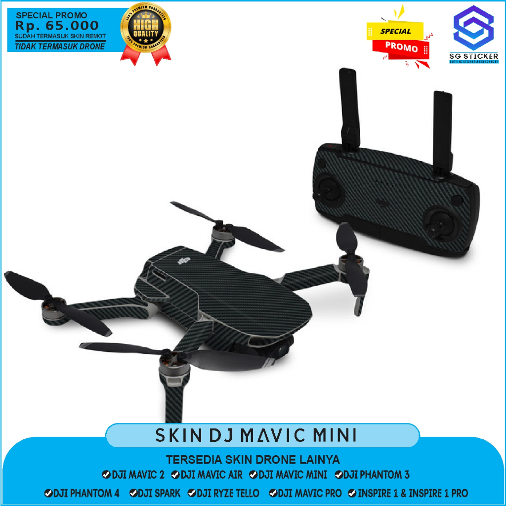 Jual SKIN DJI MAVIC MINI STICKER DRONE Motif Polos Dof Matte | Shopee ...