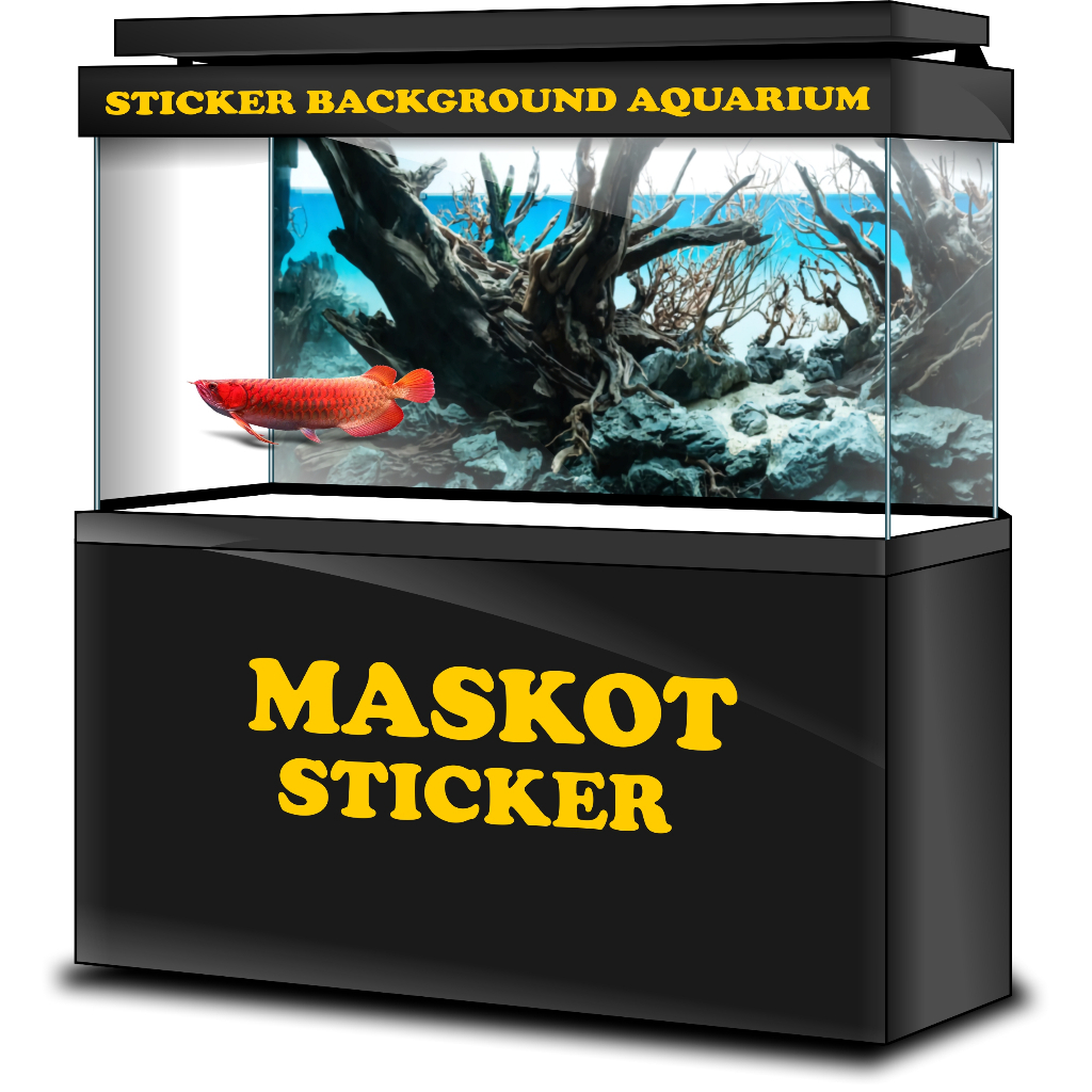 Jual STICKER AQUARIUM, STIKER AKUARIUM, AQUASCAPE, STIKER KACA AQUARIUM ...