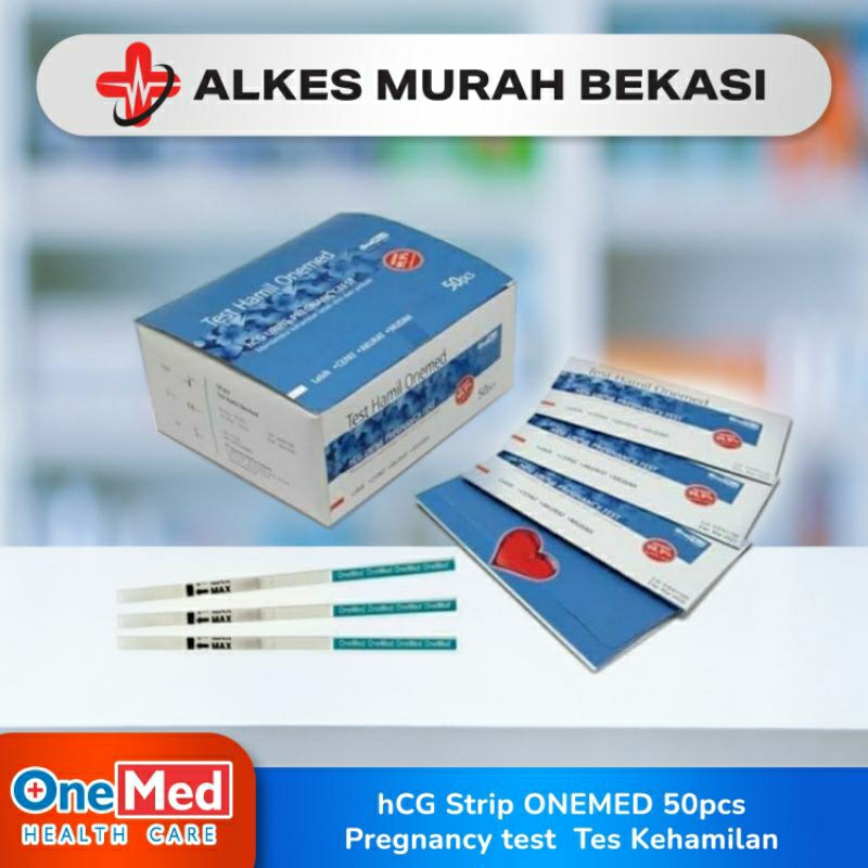Jual ONEMED Hcg Strip Onemed PER BOX/tespek/ tes kehamilan merk one med ...
