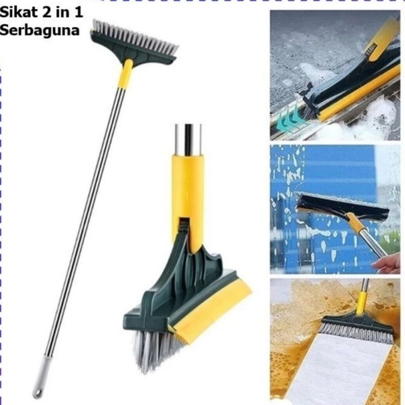 Jual Sikat Lantai Toilet 2in1 Wiper / Sikat Toilet Panjang / Sikat ...