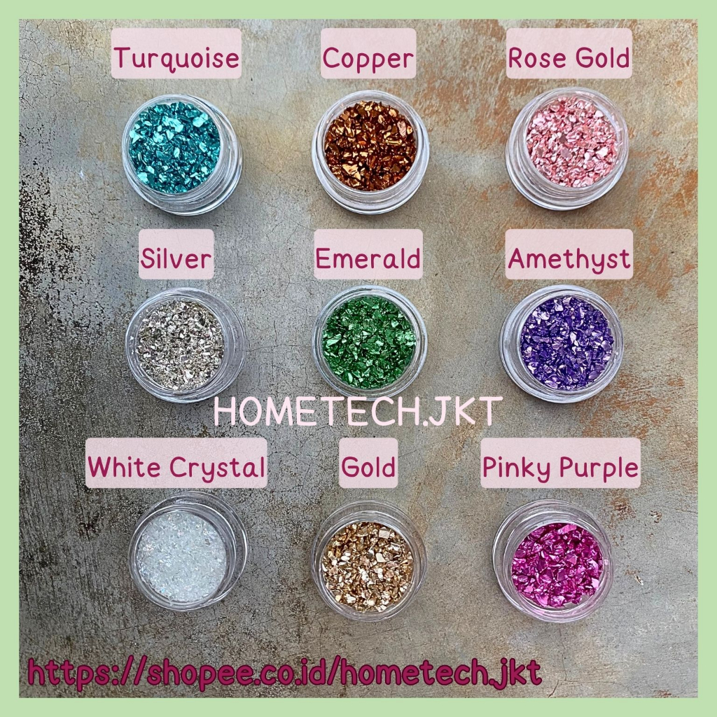 Jual Batu Pecahan Kaca Hiasan Resin | Serpihan Kaca Resin Coaste DIY ...