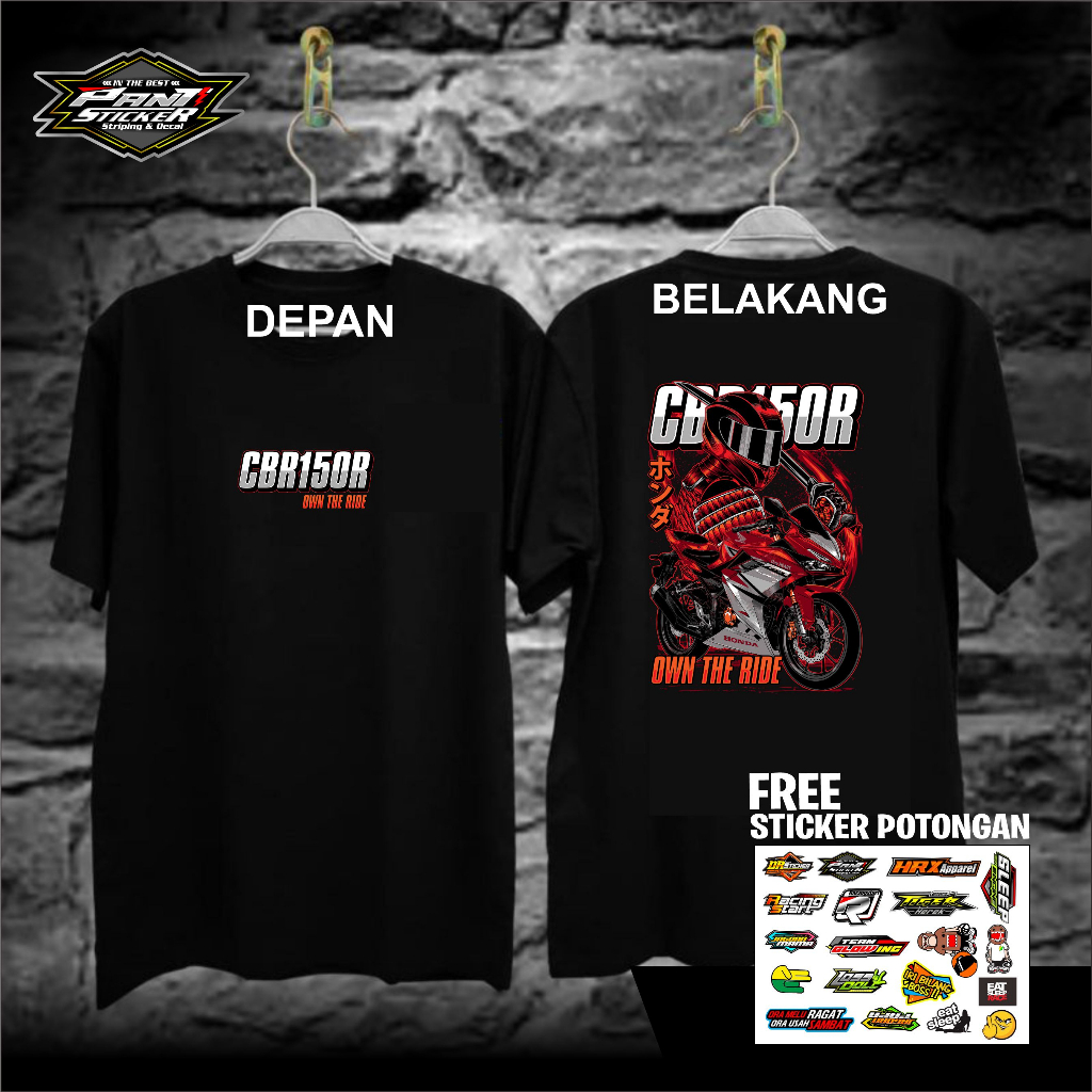 Jual T-shirt Honda CB150R Own The Ride Variasi Tulisan Jepang Desain ...