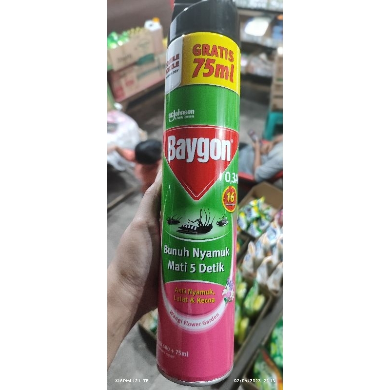 Jual Baygon Spray Rose Fresh / Zen Garden 600ML + FREE 75ML | Shopee ...