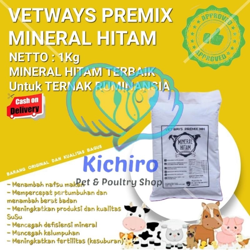 Jual Mineral Hitam isi 1 Kg Vetways PT. Cipta Ternak Sehat Indonesia ...