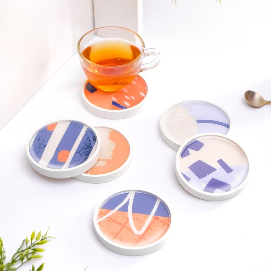 Jual Tatakan Gelas Beton dan Resin Bulat Besar Concrete Coaster ...