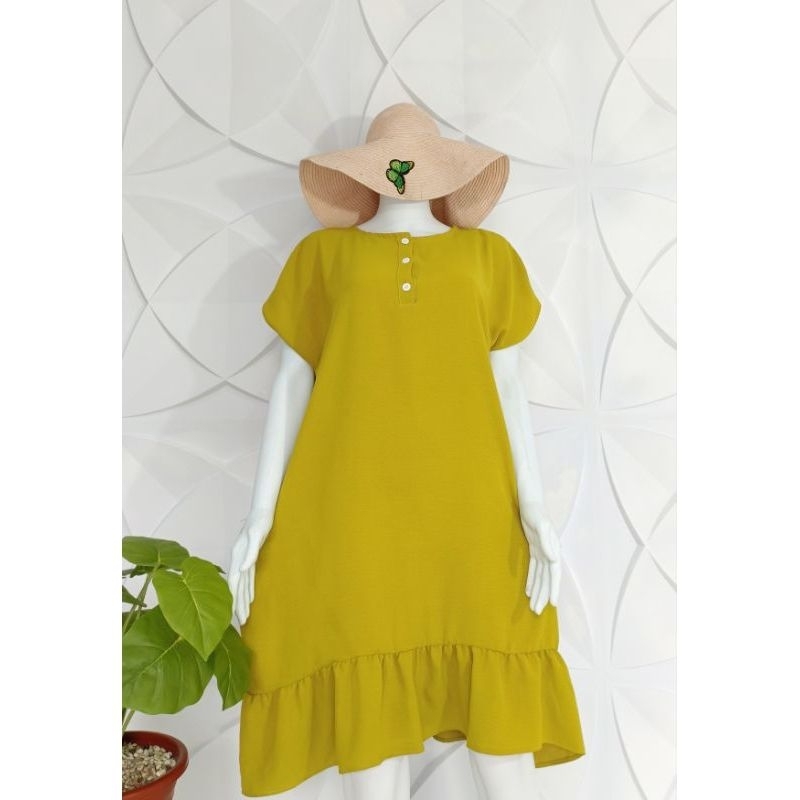 Jual DASTER RUFFLE BUSUI POLOS BAHAN CEY CRINKLE AIRFLOW PREMIUM ...