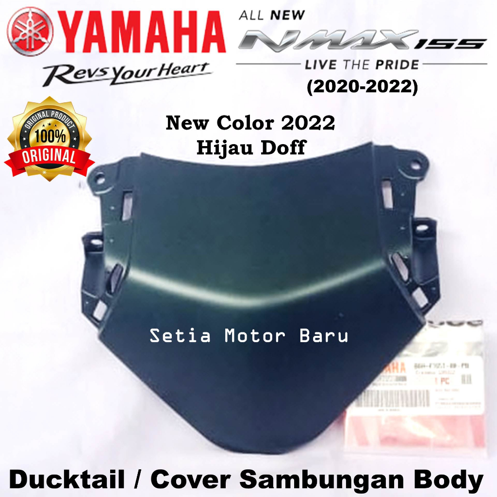 Jual Cover Duck Tail Dagu Sambungan Body Nmax 2022 N Max Hijau Doff ...
